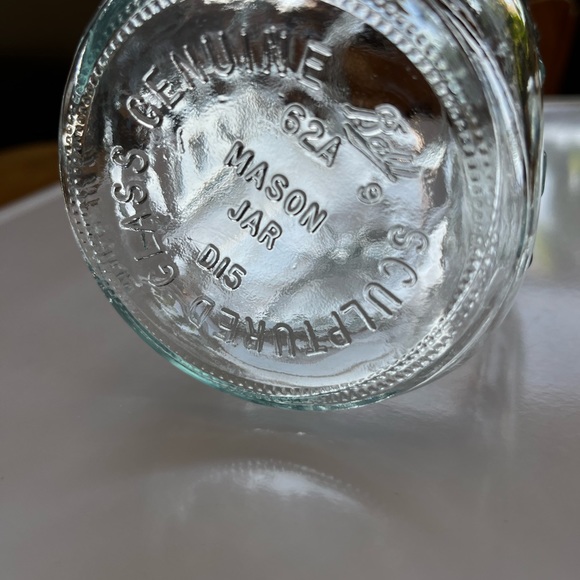 Ball Mason | Kitchen | Ball Mason Jar With Fruit Pattern And Bottom ...